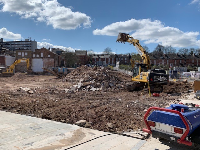 Demolition underway for first phase of Becketwell – St Peters Quarter